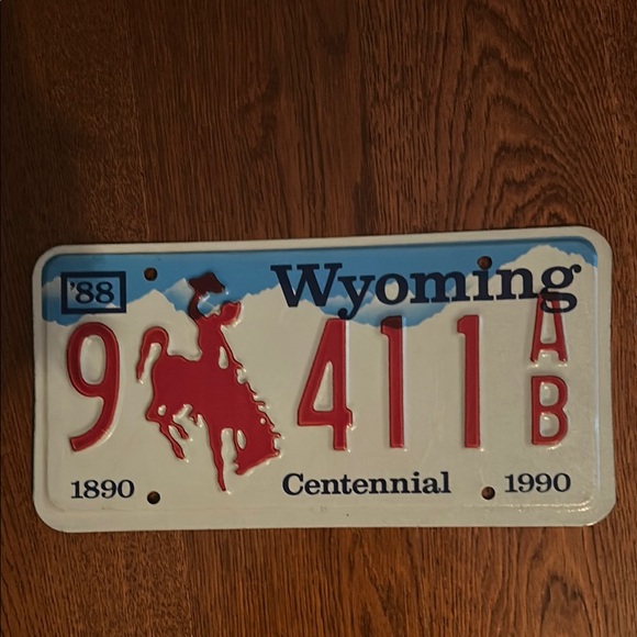 Other | Vintage Wyoming Centennial License Plate | Poshmark